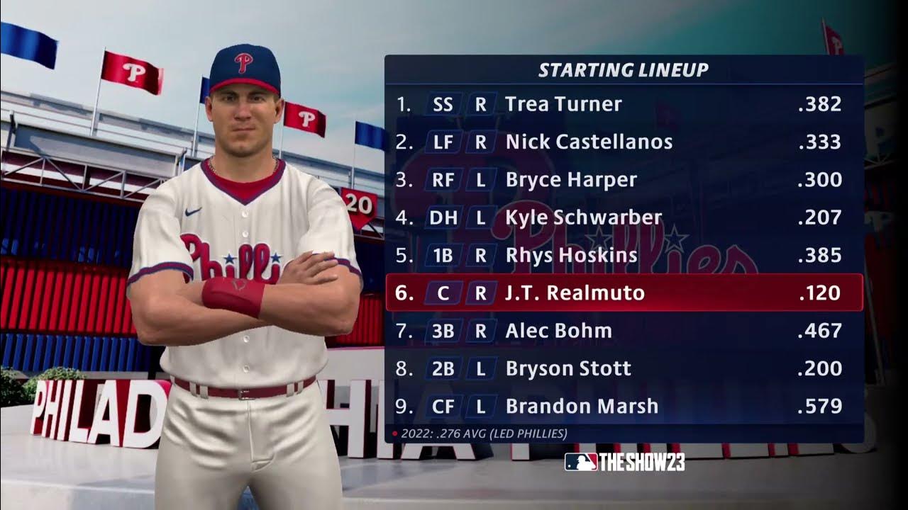 MLB The Show 23 (PS5) - Franchise Mode - S1:Ep8 - PHILLIES (5-2) vs Reds (2-5) - YouTube