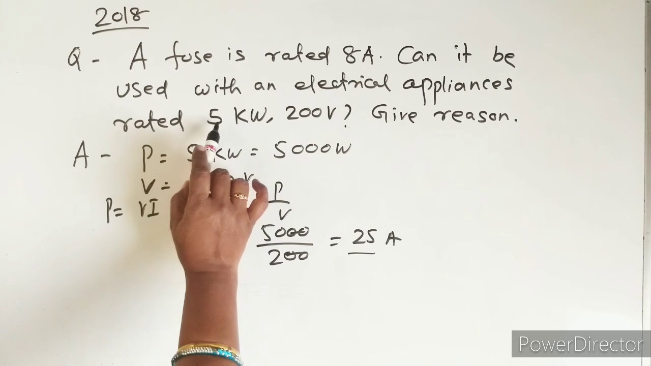 Electric Fuse| Important questions| Household Circuits | ICSE class 10 ...