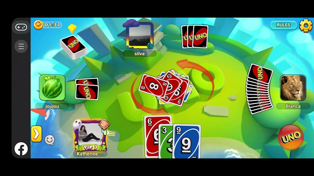 How to win in mobile UNO game classic single 80X - YouTube
