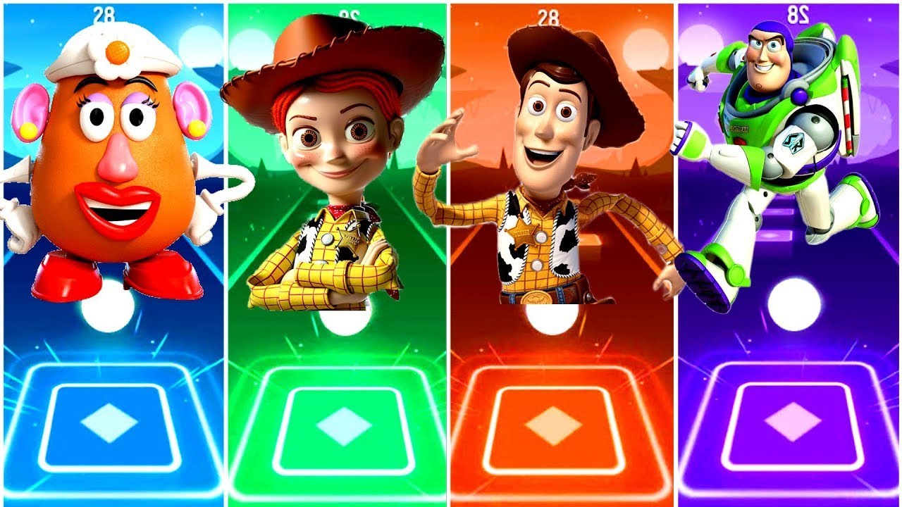TOY STORY TEAM 🆚 POTATO 🆚 JESSY 🆚 WOODY 🆚 BUZZ LIGHTYEAR 🆚 TILES HOP ...