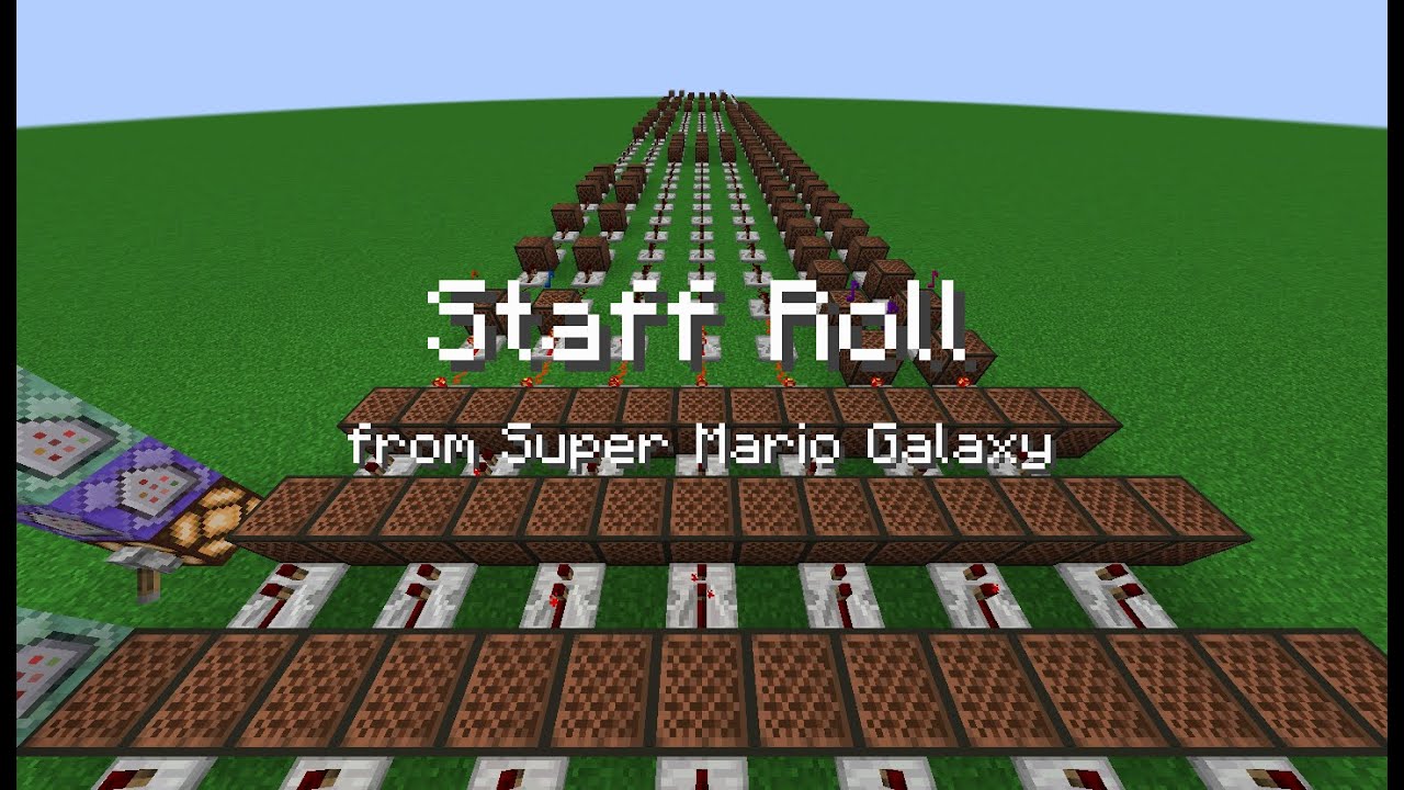 Staff Roll (from Super Mario Galaxy) - Minecraft Note Block Cover - YouTube