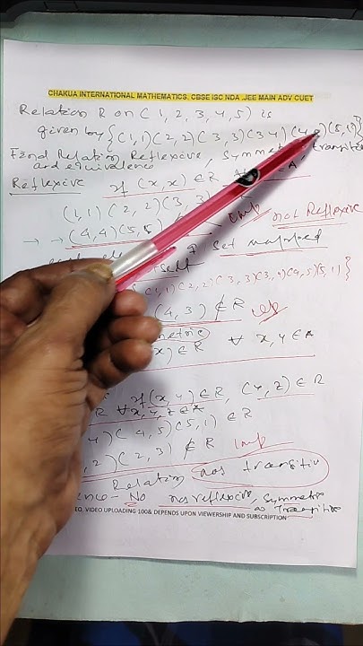 MATHEMATICS SET RELATION FUNCTION CBSE ISC NDA CUET JEE MAIN ADV - YouTube