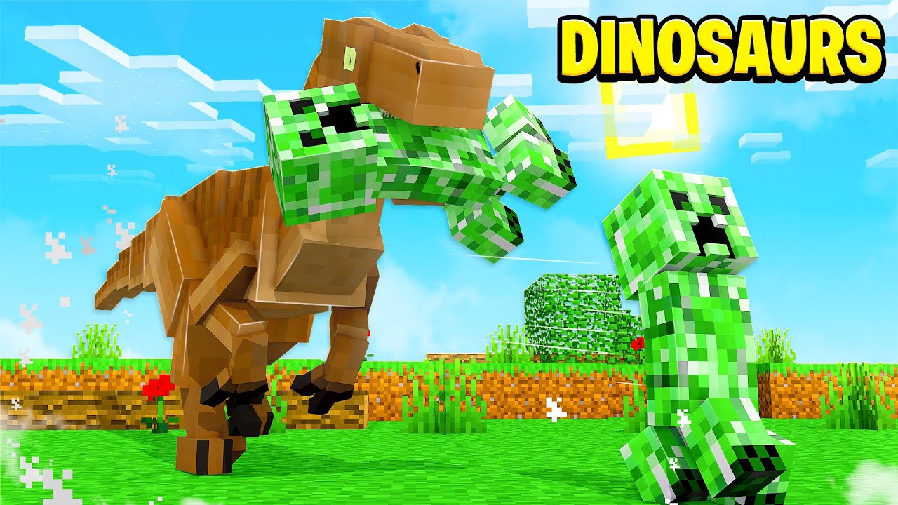 T-REX EATING CREEPERS?! - Minecraft Dinosaurs - YouTube