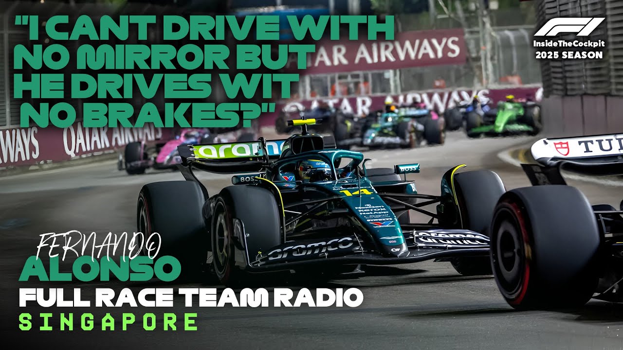 Fernando Alonso Full Race Team Radio | 2025 Singapore Grand Prix - YouTube