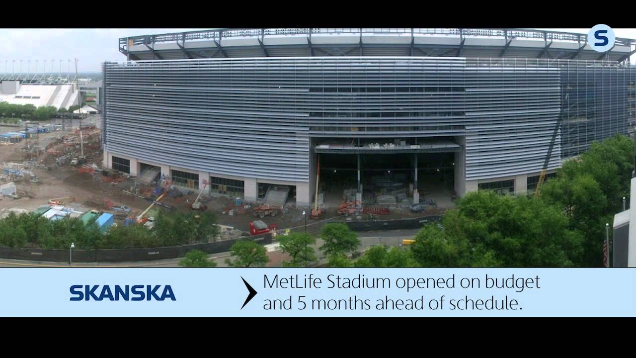 MetLife Stadium Construction Time Lapse - YouTube