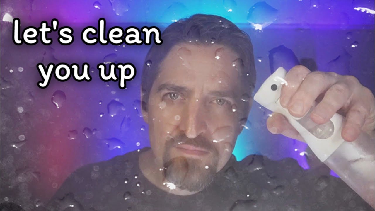 ASMR Spray Bottle 🌧️ Wiping Your Wet Face - YouTube