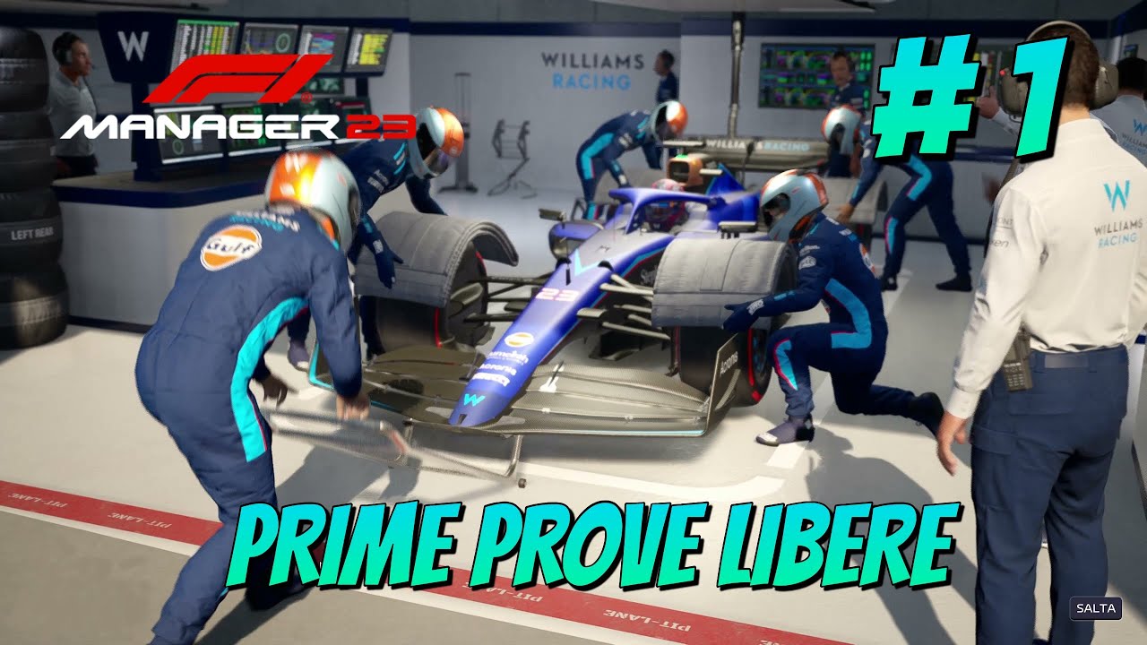 F1 MANAGER 23 - GAMEPLAY ITA - STAGIONE 1 - PROVE LIBERE BAHRAIN #1 ...