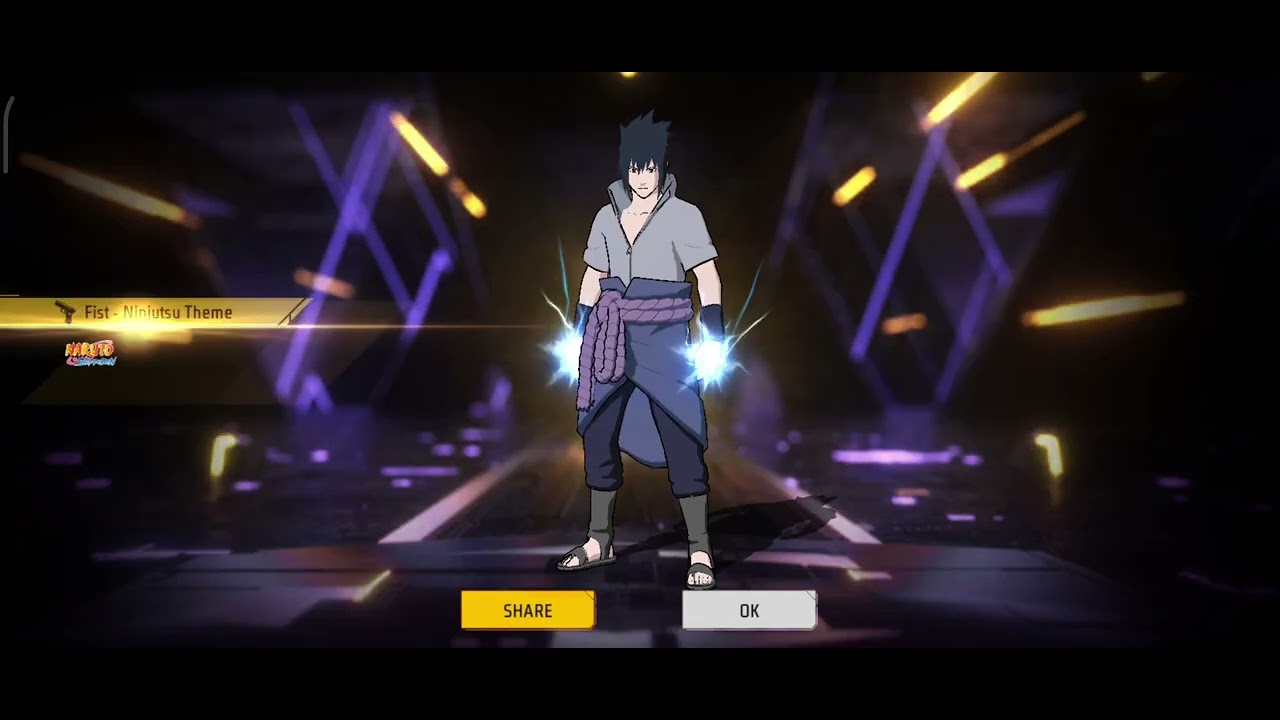 free fire new event Sasuke Uchiha punch skin spin - YouTube