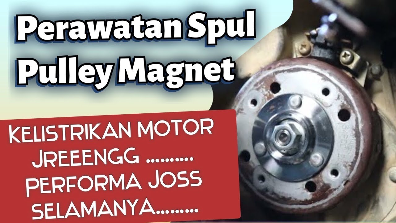 Cara Bongkar Dan Bersihkan pully Magnet Spul Motor Mio Soul GT - YouTube