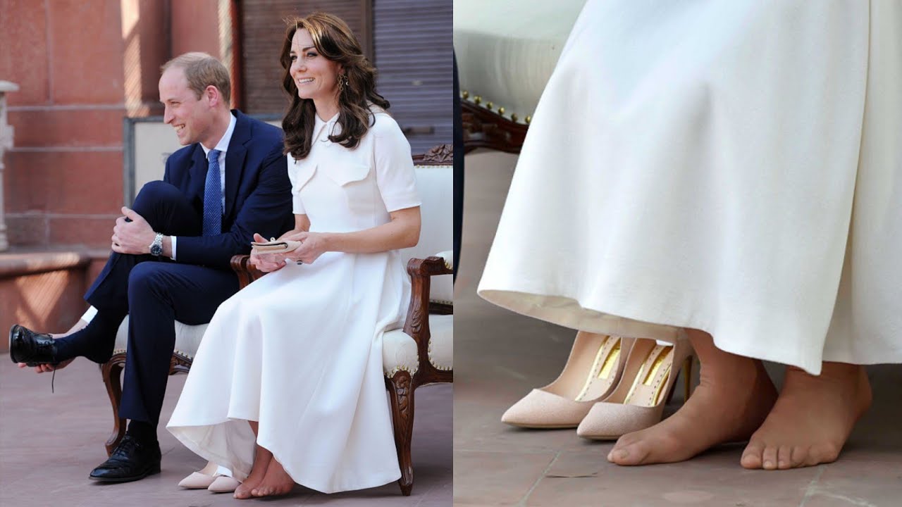 Kate always wears high heels for hours. This is what she did - YouTube