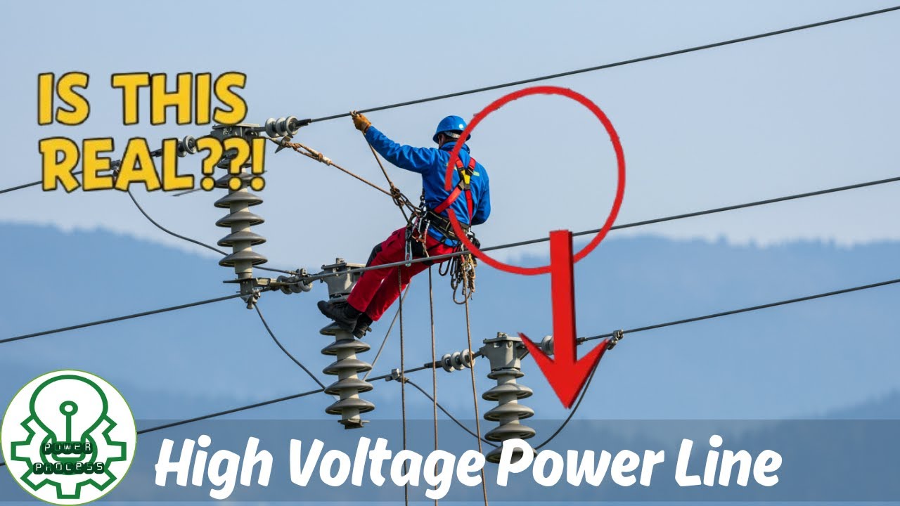 Lineman's Working | High Voltage Power Line Maintenance in Action - YouTube