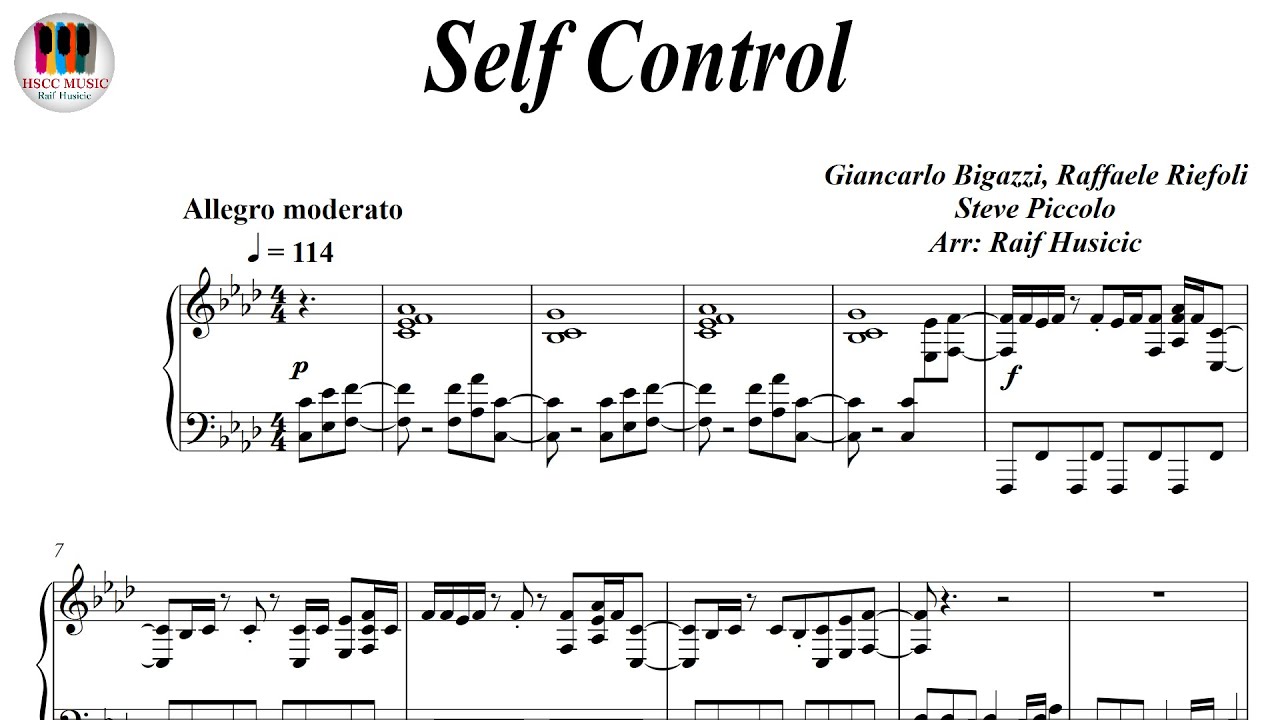 Self Control - Laura Branigan, Piano Sheet Music - YouTube