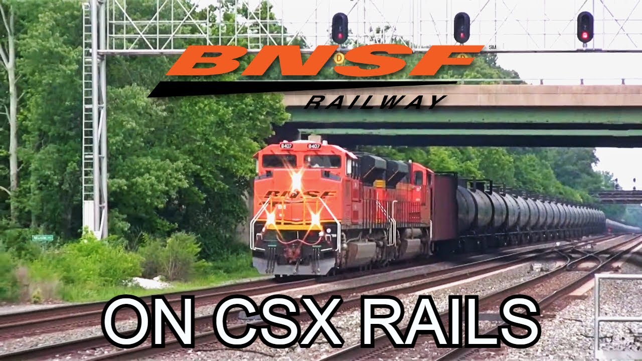 [HD] BNSF Pumpkins on CSX Ethanol train - YouTube