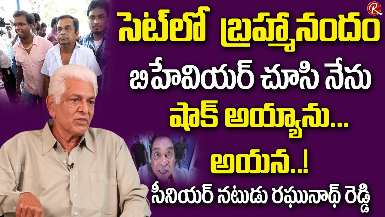 Tollywood Senior Actor Raghunatha Reddy About Comedian Brahmanandam ...