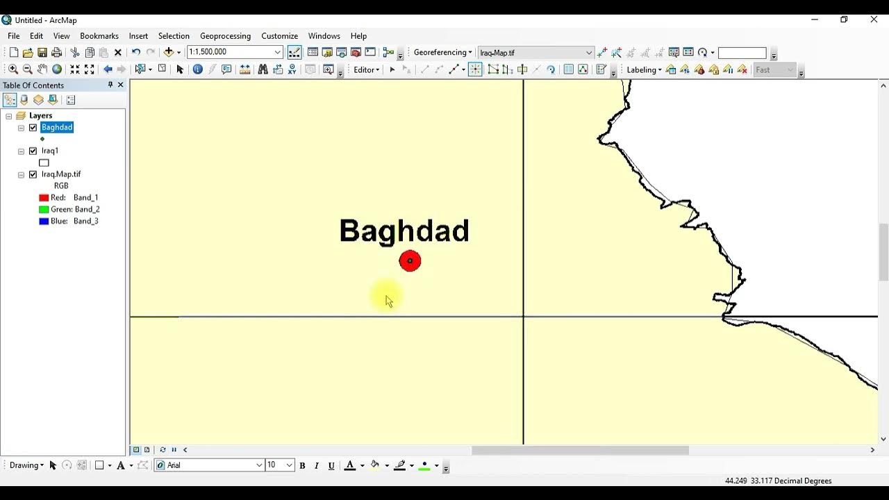 GIS Lesson 2. How to Create Shape file & Drawing Map in ArcMap - YouTube
