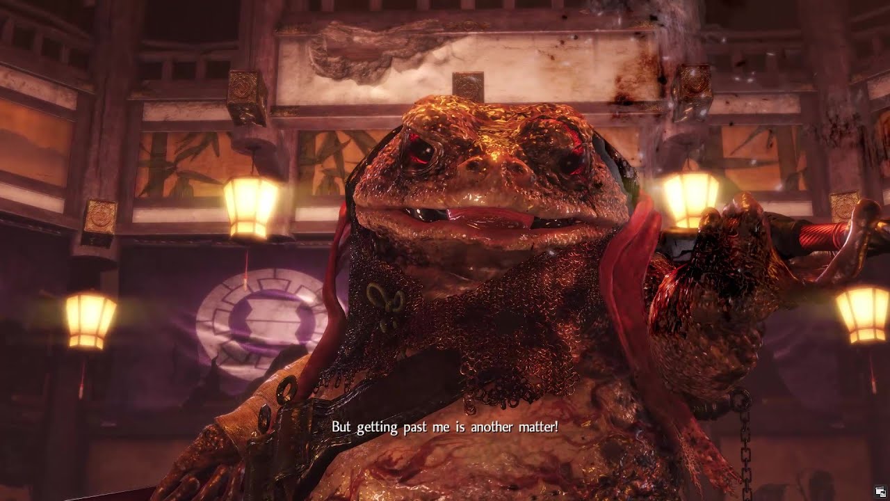 Nioh- Boss fight Giant Toad - YouTube