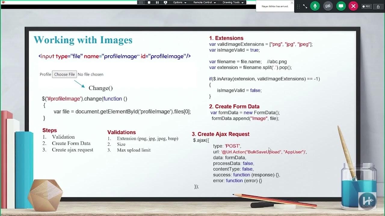32 How does image upload work Working with Images Part 1 Asp Net Core 3 1 Complete Course - YouTube