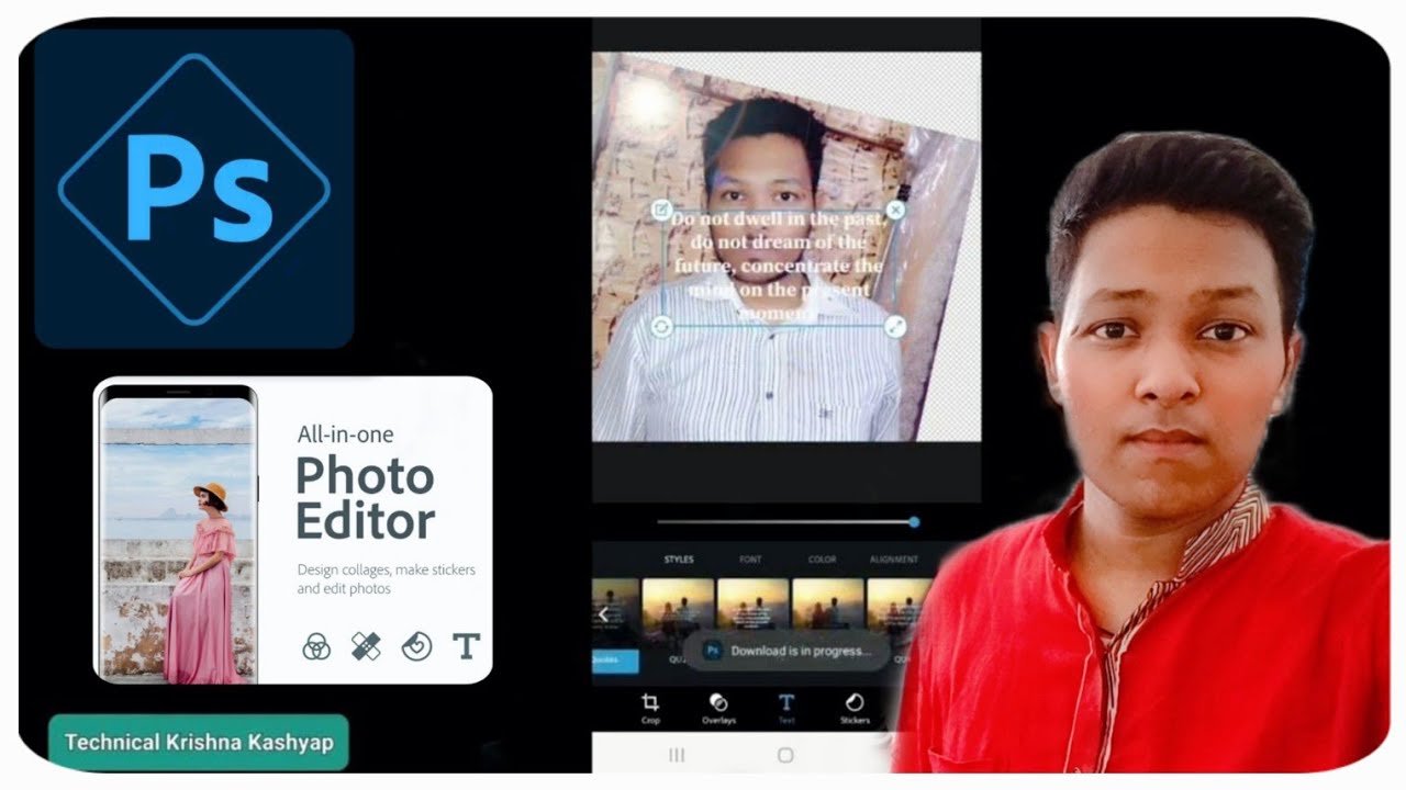 How To Use Photoshop Express Photo Editor Mobile App - YouTube