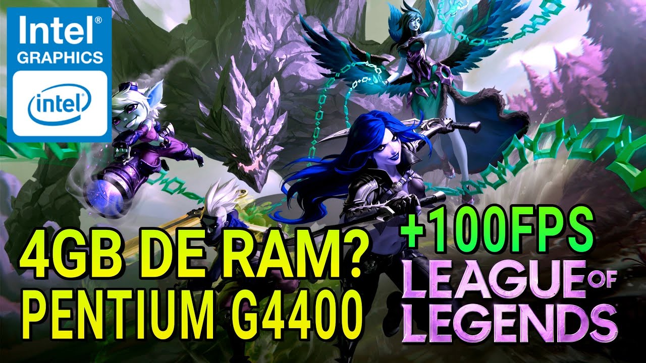 League Of Legends como jogar com 4GB DE RAM sem placa de vídeo? (TESTE ...