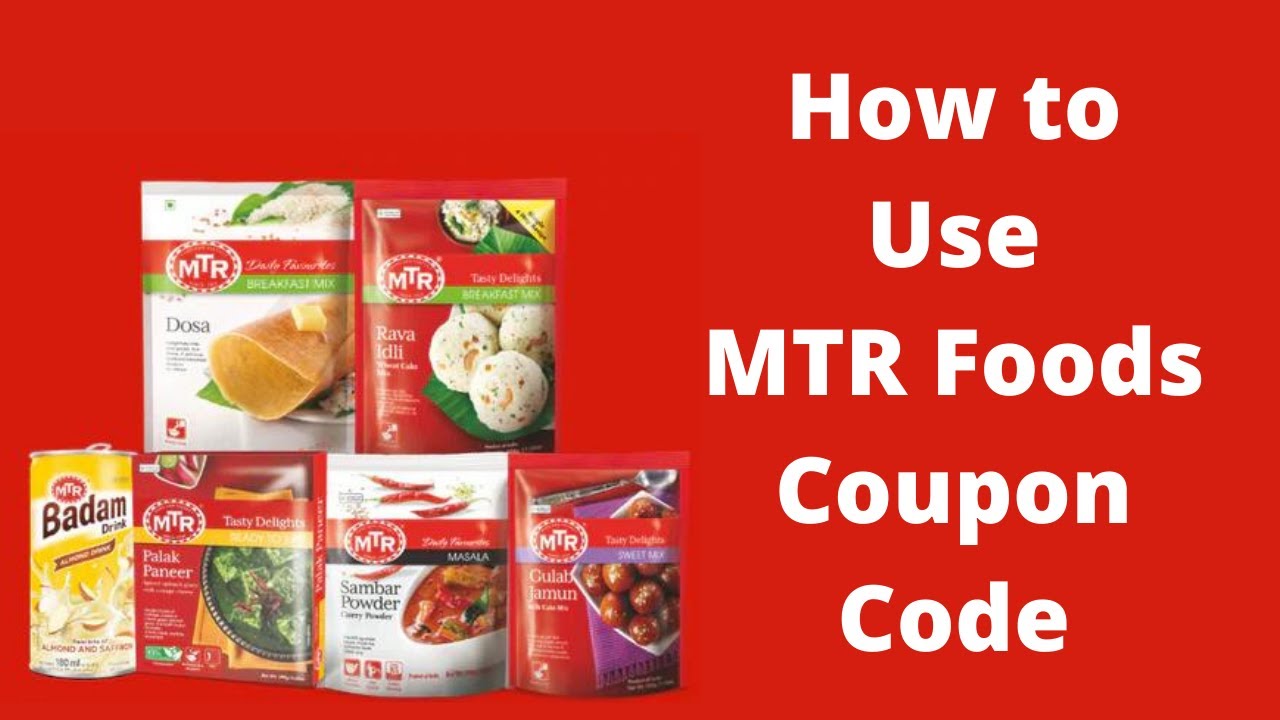 How to Use MTR Foods Coupon Code? - YouTube