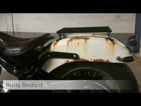 My rusty painted Harley Davidson chopper - YouTube