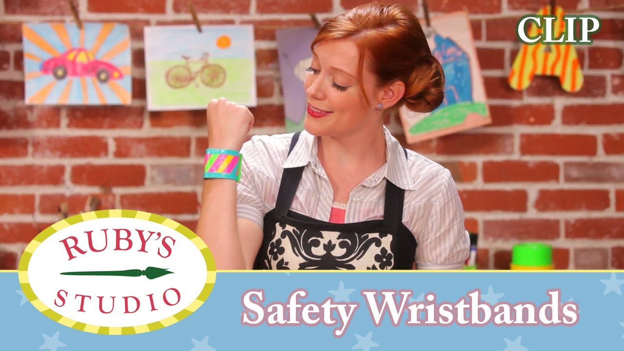 Ruby's Studio - Safety Wristbands | Kids Crafts - YouTube