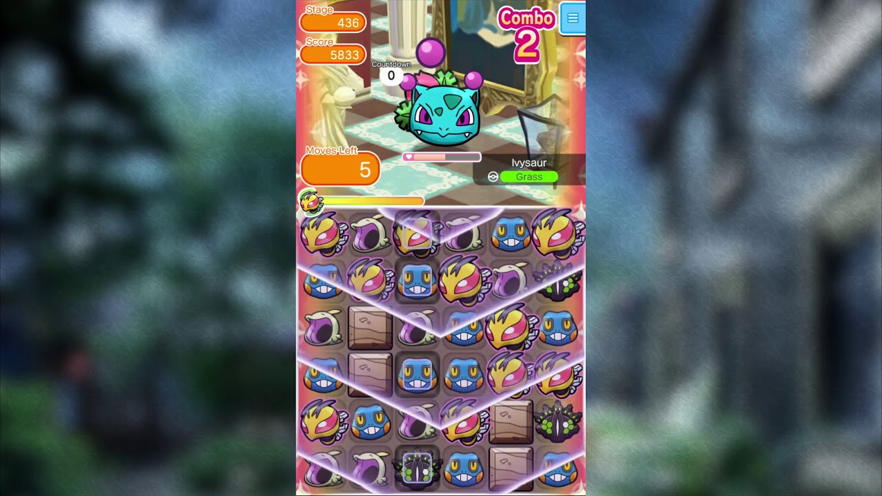 Pokemon Shuffle - Main Stage 436 - Ivysaur - 20190602 - YouTube