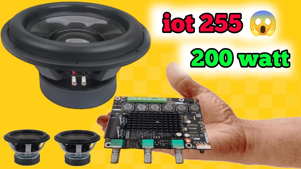iot 255 amplifier testing (200watt)😱 - YouTube