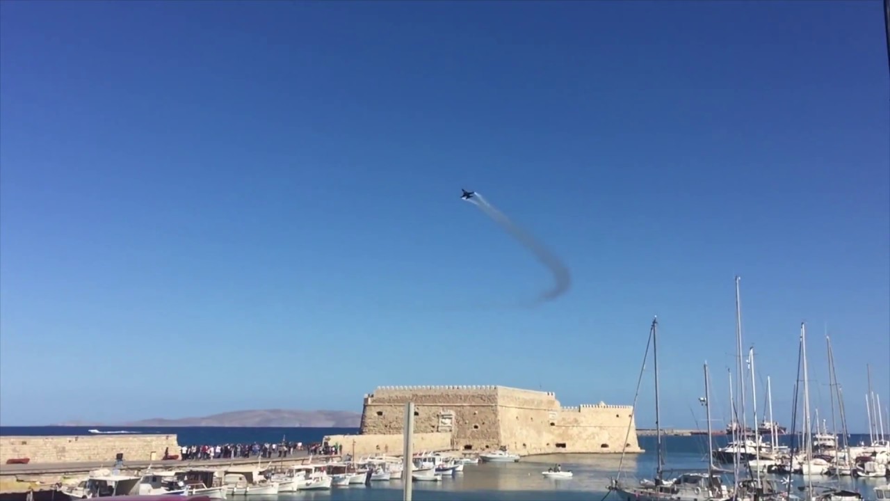 Κρητη Ηρακλειο - F16 Ημερα του Αγιου Μηνα - YouTube