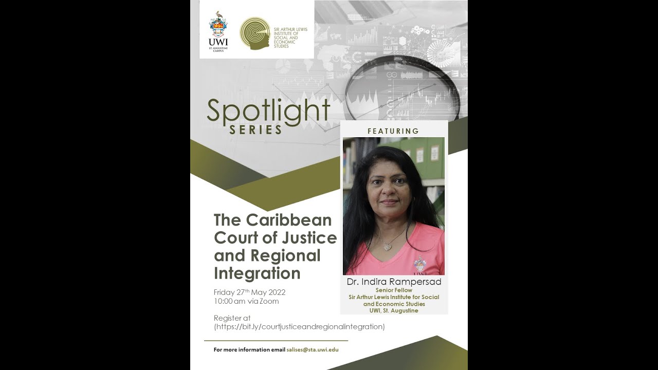 Spotlight Series presentation - Dr. Indira Rampersad, Senior Fellow ...