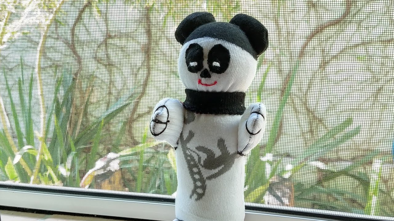 Panda série boneco de meia n 9. - YouTube