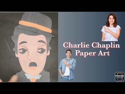 Charlie Chaplin Paper Craft | Paper Art - YouTube