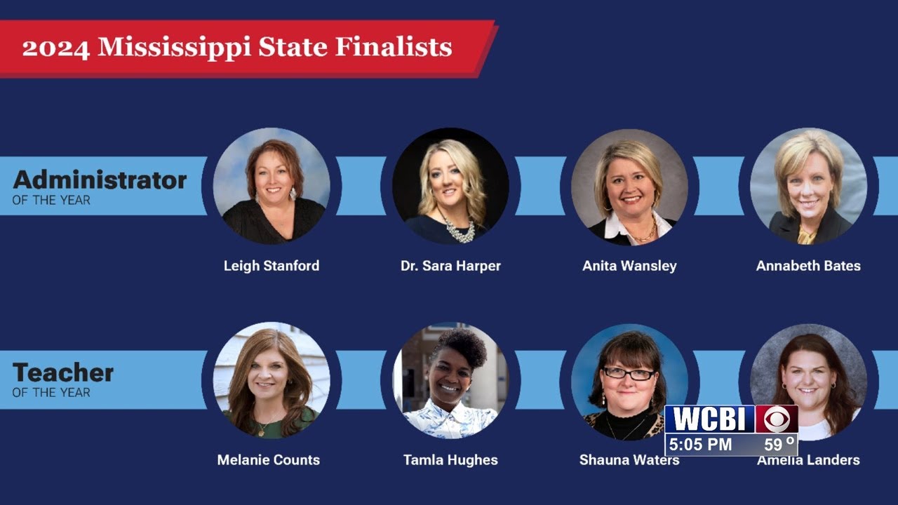 Local educators make finalists list for top awards in Mississippi - YouTube