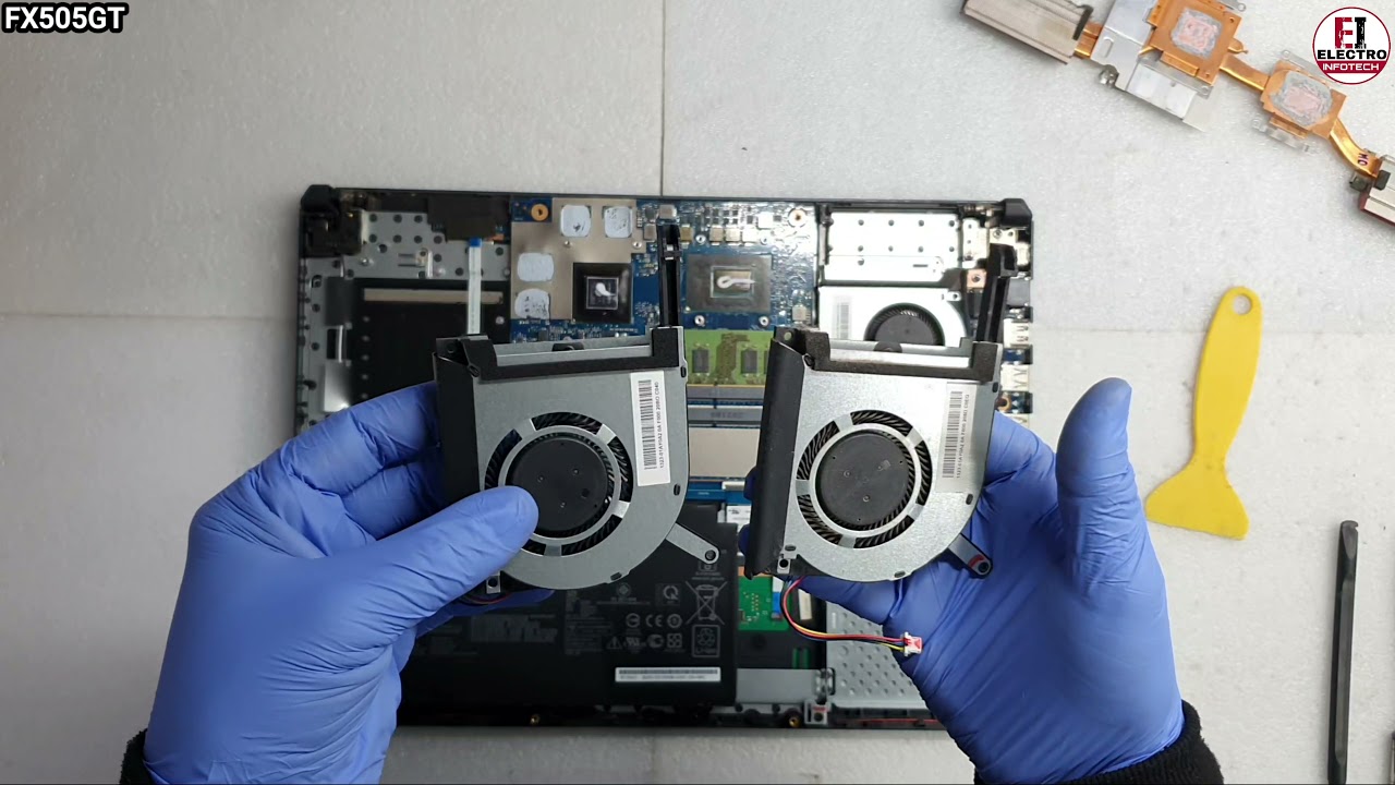 How To Replace GPU Fan Asus Tuf FX505GT / Disassembly - YouTube