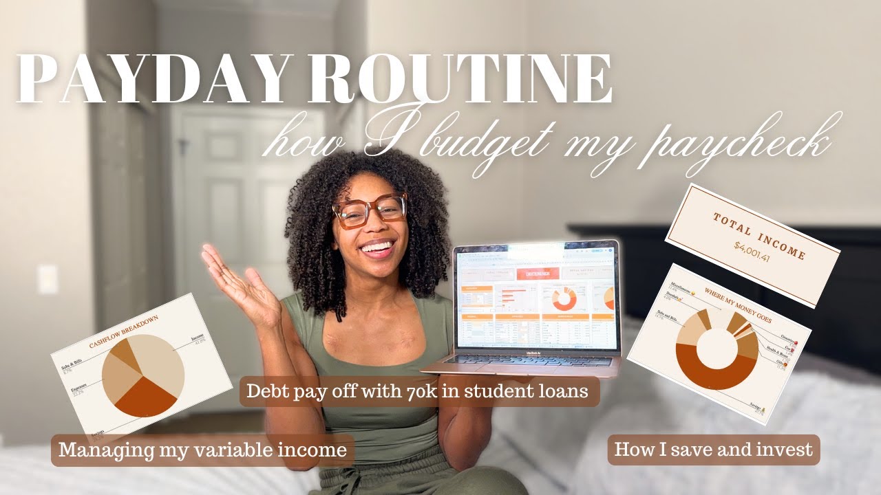 PAYDAY ROUTINE 💸 | budget breakdown, how I save and invest, paying off ...
