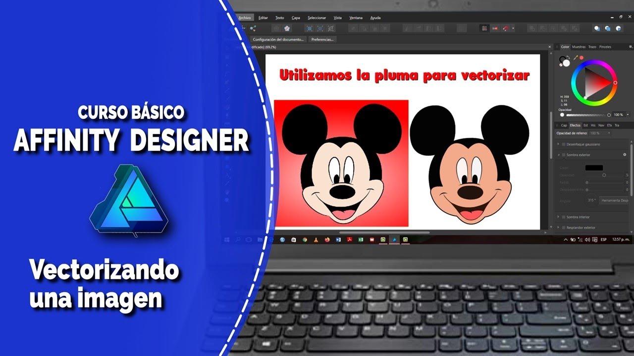 Vectorizando imágenes en Affinity Designer Lección 05 - YouTube