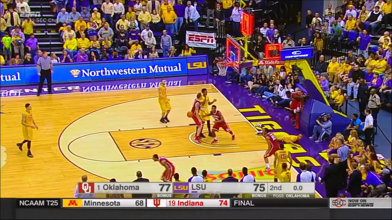 Oklahoma beats LSU on final shot - YouTube
