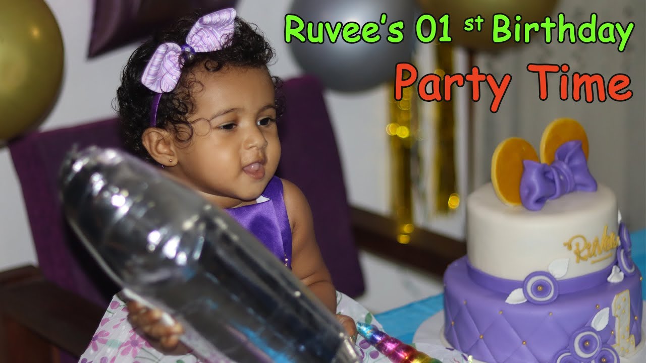 Ruvee's 1st Brithday Party with Family | රුවිගේ පළවෙනි උපන්දිනේ - YouTube