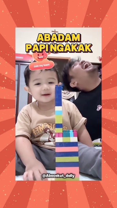 KETIKA ABE BILANG ABADAM PAPI NGAKAK BANGET 😆 #abecekut #abedaily #abeabeabe #bayilucu #anaklucu ...