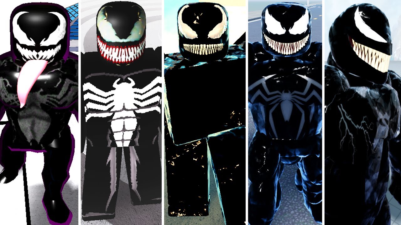 EVOLUÇÃO DO VENOM (SPIDER-MAN) NO ROBLOX! (All Available Characters in ...