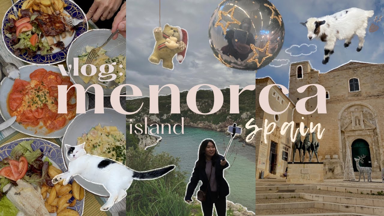 menorca island, spain 🇪🇸 VLOG 🤍| my 18th 🧁, amazing food 🦞, subaida 🧀 ...