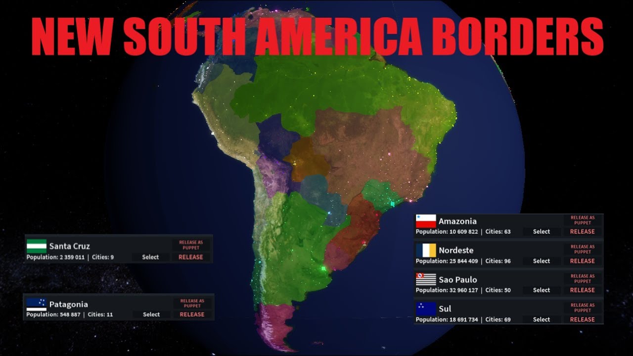 New South America Borders | NEW UPDATE - Rise of Nations - YouTube