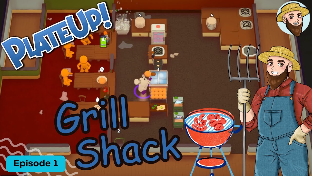 Grill Shack! - *Back to Basics* Solo Play PlateUp! I Part 1 #burger # ...