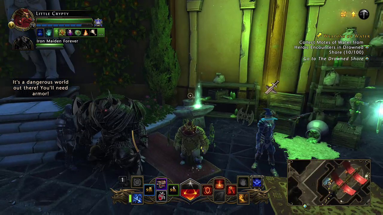 Neverwinter - NPC Guard And My Iron Golem LMAO - YouTube