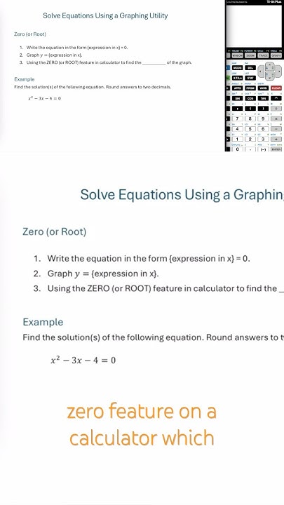Use Calculator to Solve Equation - YouTube