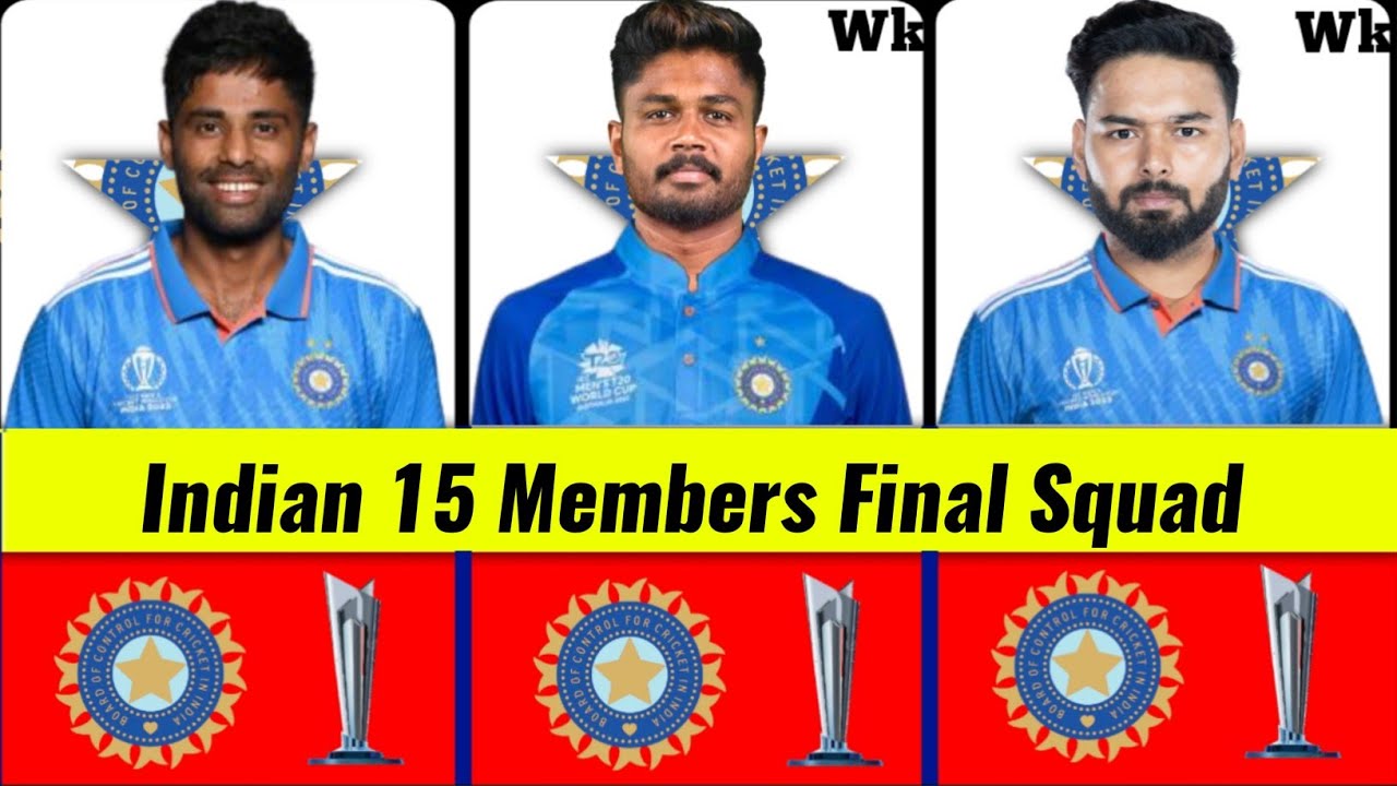 T20 World Cup 2024 India Squad | Ind T20 Wc Squad - YouTube