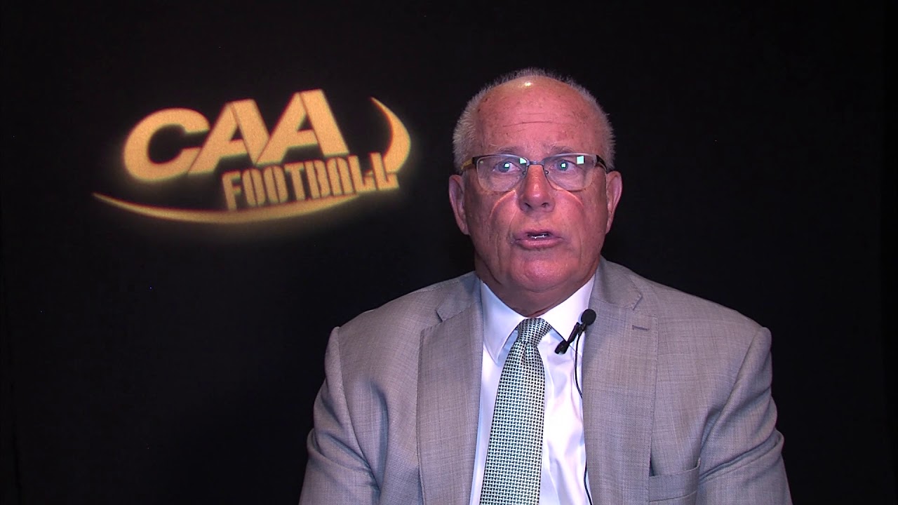 2018 CAA Football Media Day - Head Coach Jimmye Laycock - YouTube