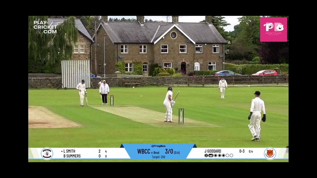 Jordan Goddard 1st wicket against West Bretton Away - YouTube