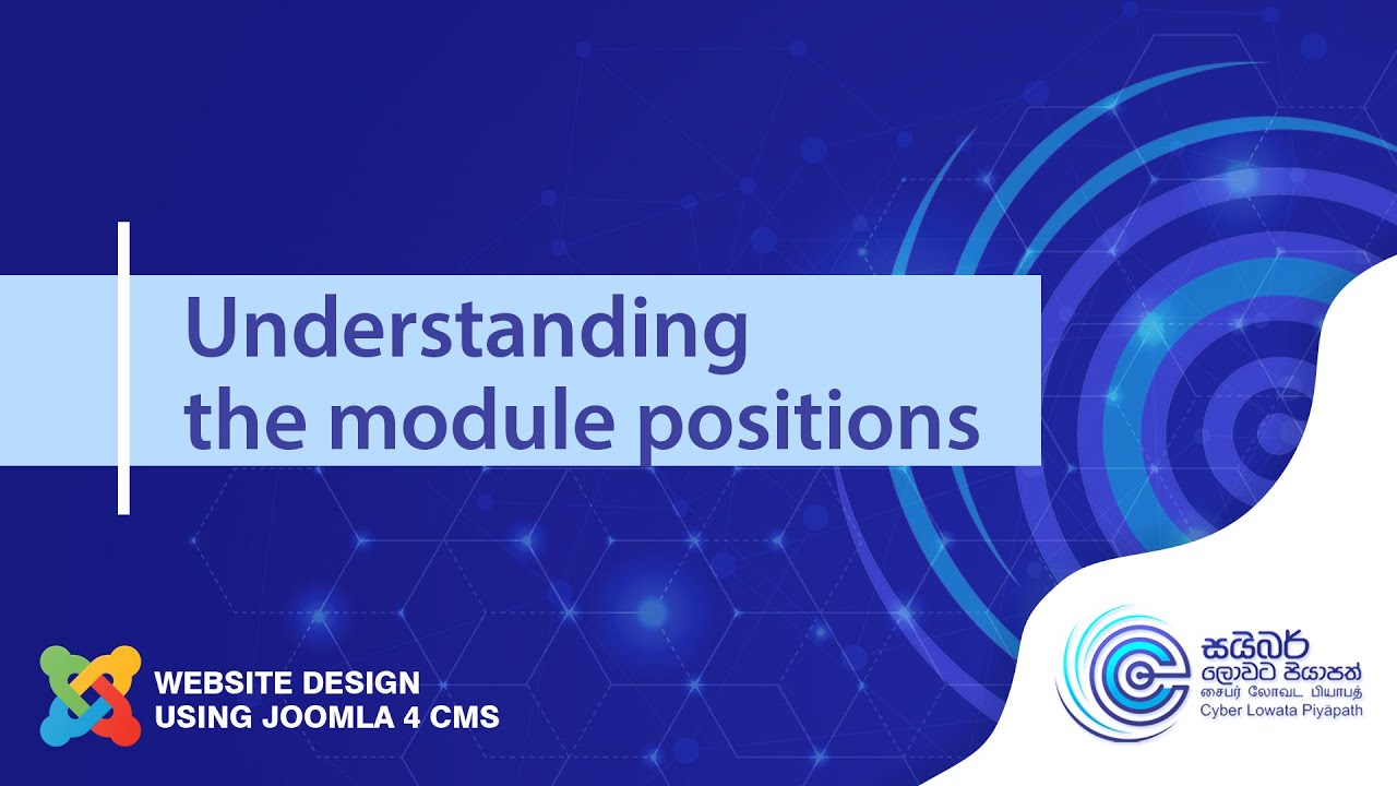 14 Understanding the Module Positions - YouTube