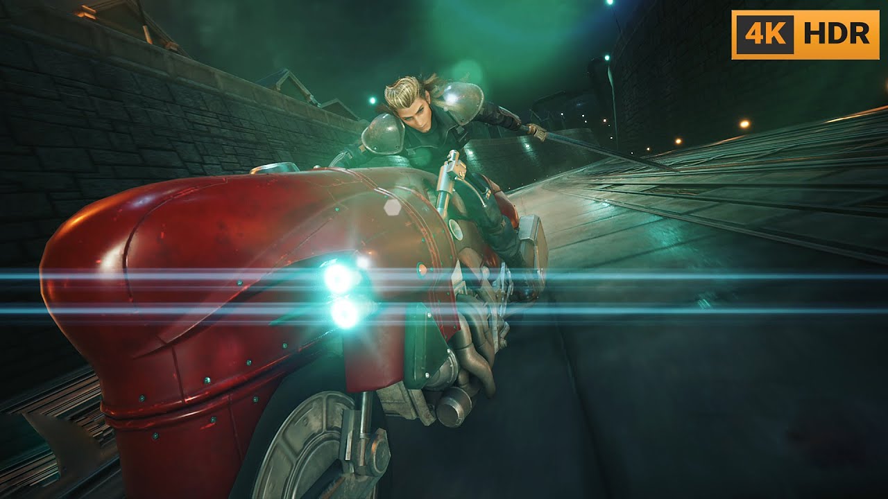 The Awesome Roche Bike Boss Fight [4K60 HDR] | Final Fantasy 7: Remake ...